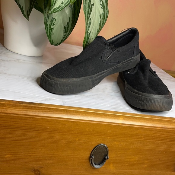 Shoes | Punkrose Black Slip On Sneakers | Poshmark